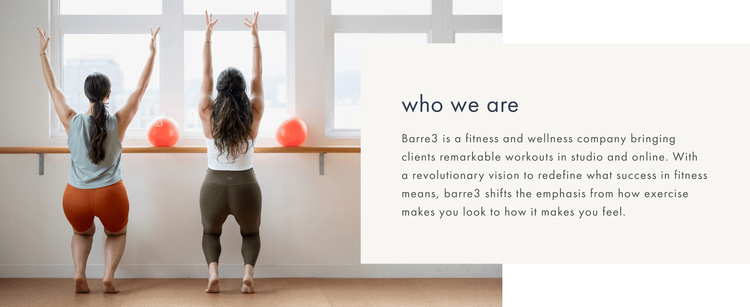 barre3® - 200+ studios AND 2300+ online workouts