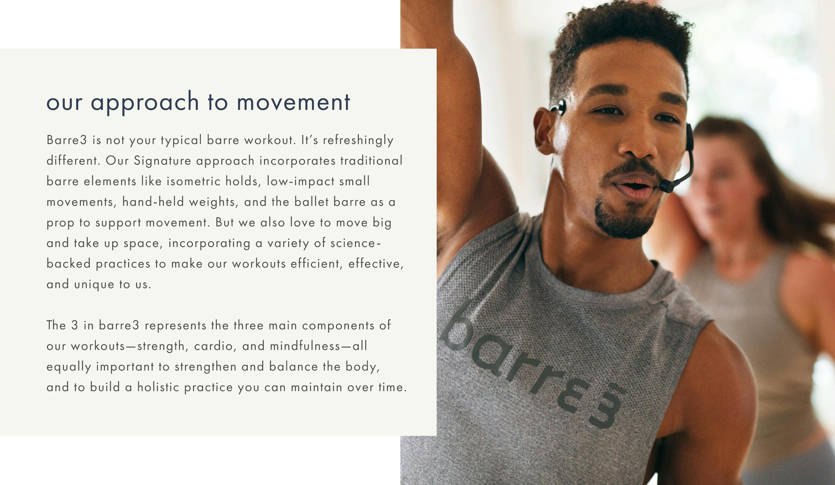 barre3® - 200+ studios AND 2300+ online workouts