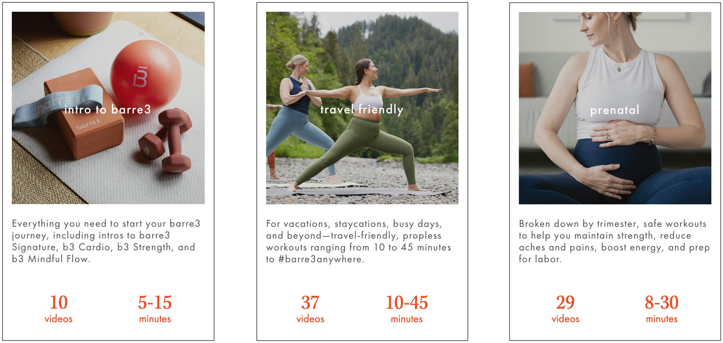 barre3® - 200+ studios AND 2300+ online workouts